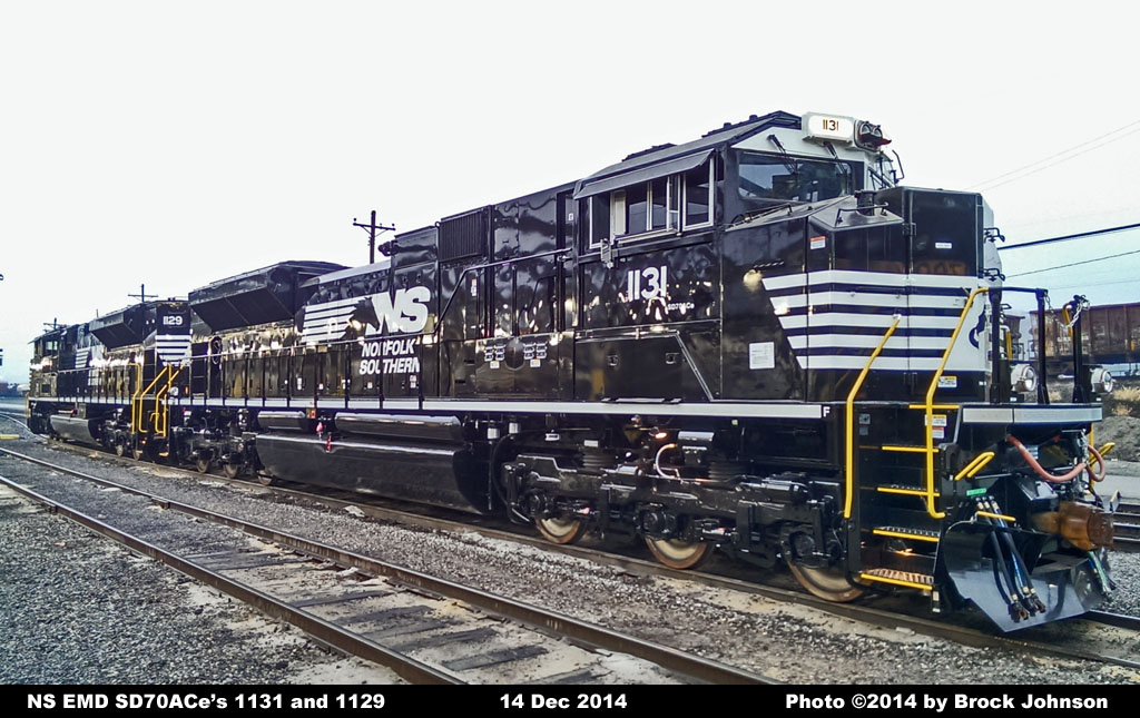 NS Diesel Locomotive Roster - EMD SD70ACe Nos. 1000-1174