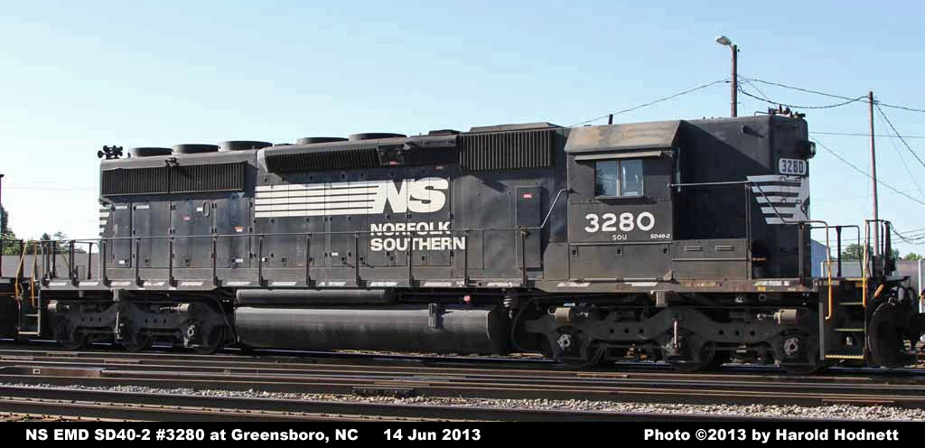 NS Diesel Locomotive Roster - EMD SD40-2 Nos. 3201-3328