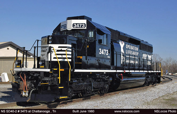 NS Diesel Locomotive Roster - EMD SD40-2 Nos. 3468-3491