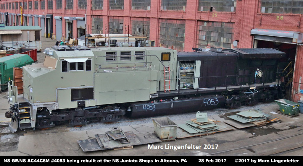 NS Diesel Locomotive Roster - GE AC44C6M Nos. 4000-4017