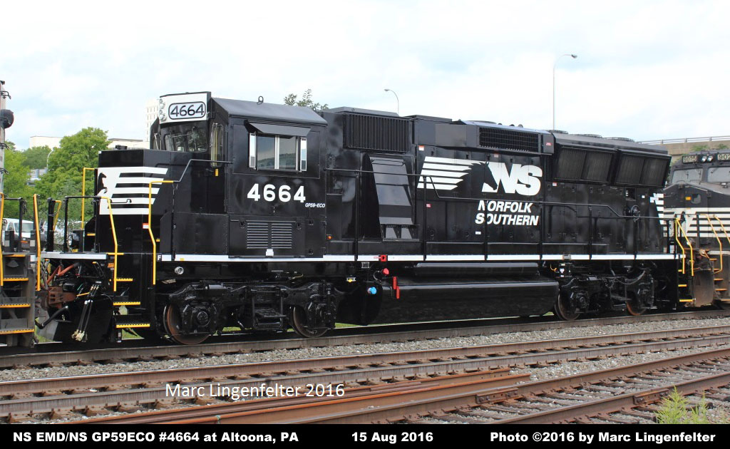 NS Diesel Locomotive Roster - EMD/NS GP59ECO Nos. 4662-4667