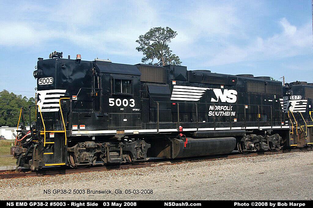 NS Diesel Locomotive Roster - EMD GP38-2 Nos. 5001-5254