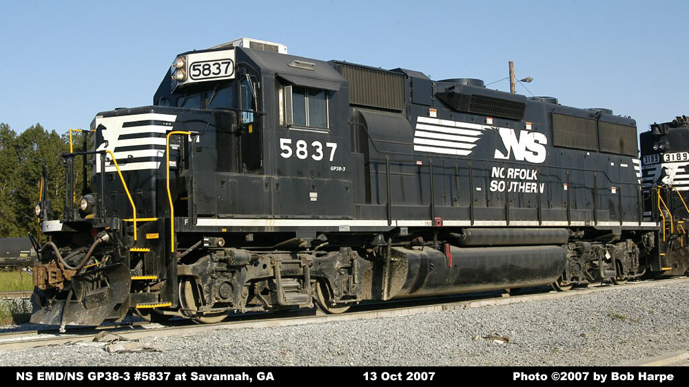 NS Diesel Locomotive Roster - EMD/NS GP38-3 Nos. 5801-5837